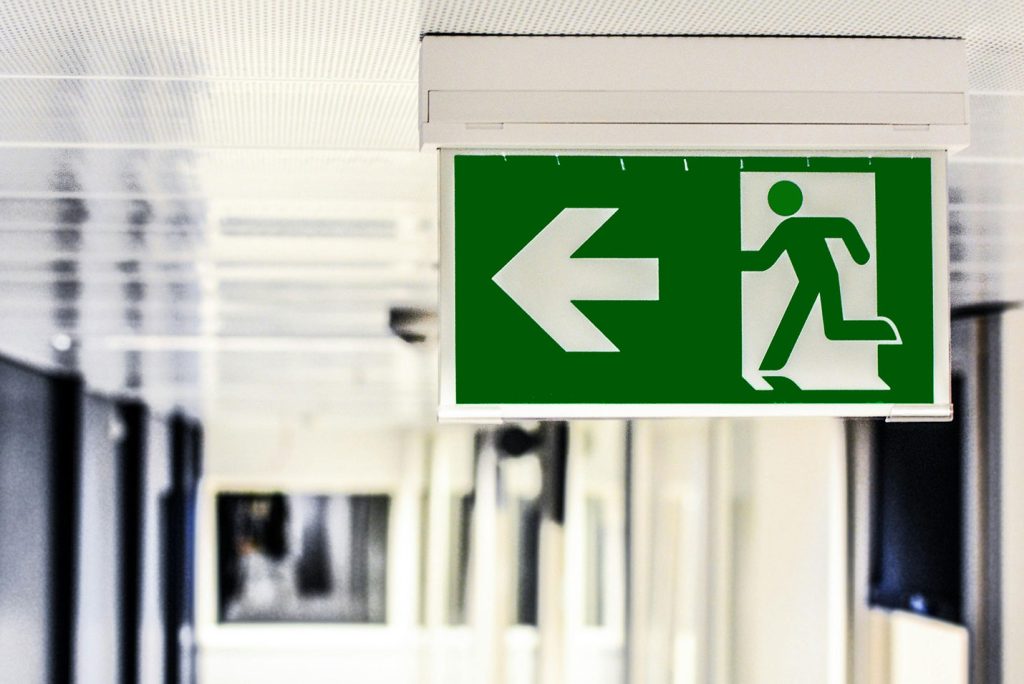 What do different colours of safety signs mean?