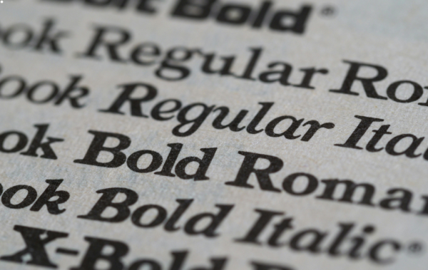 What are the different types of print fonts?